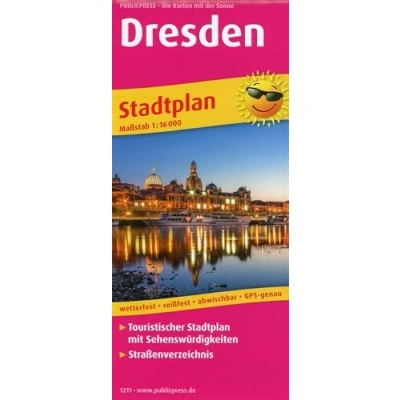 Touristischer Stadtplan Dresden