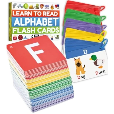 Buy Alphabet Flash Cards Thick ABC Flashcards for Kids Ages 3 6 Lower ...